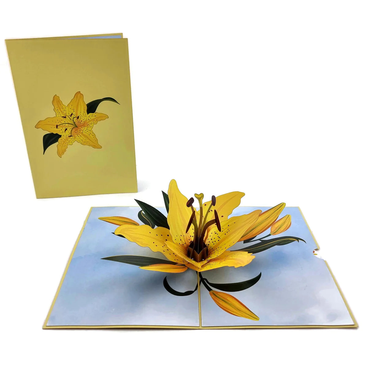 Pop Up Card : Yellow Lily – Card King