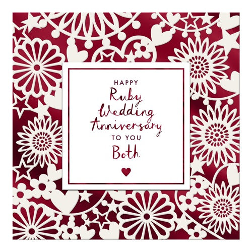 Happy Ruby Wedding Anniversary to You Both – Card King