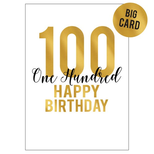 Large Card : 100 Happy Birthday – Card King