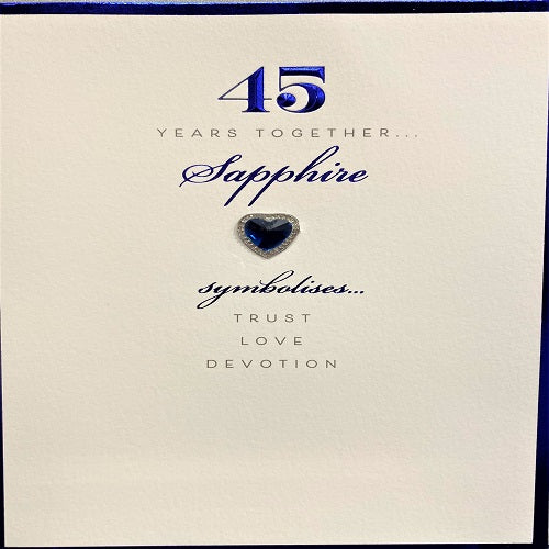 45 Years Together... Sapphire – Card King