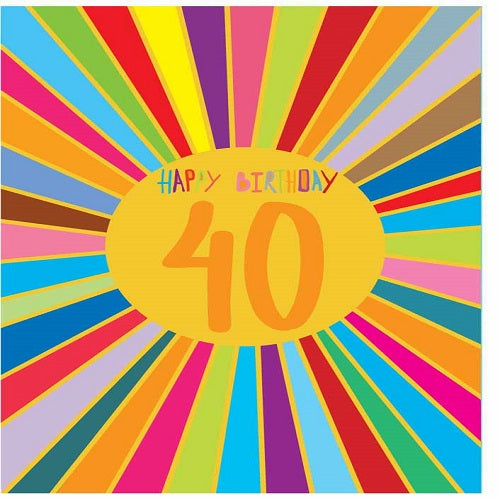 Large Card: Happy Birthday 40 – Card King